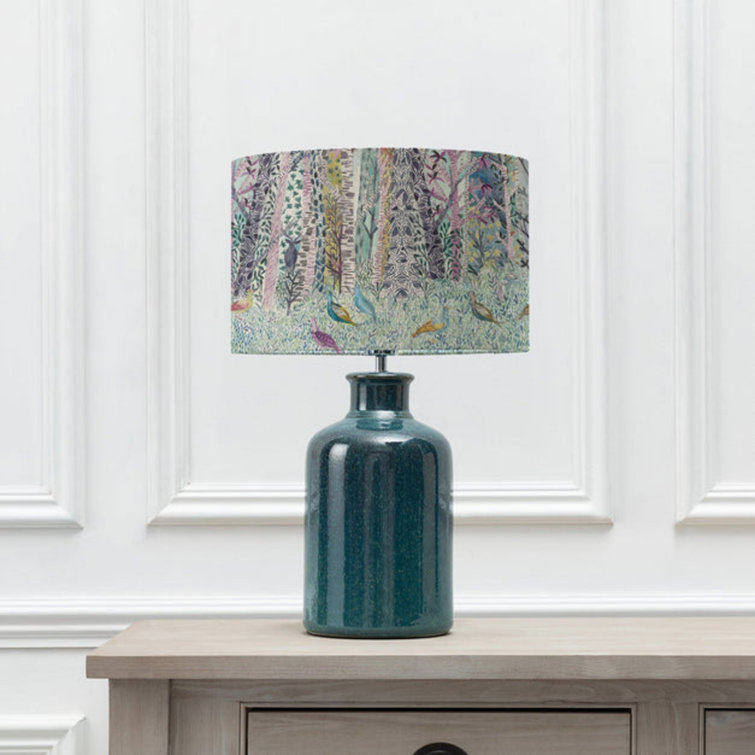 Voyage Maison Elspeth Table Lamp Aqua With Whimsical Tale Twilight Shade - 40Cm | Wayfair.co.uk